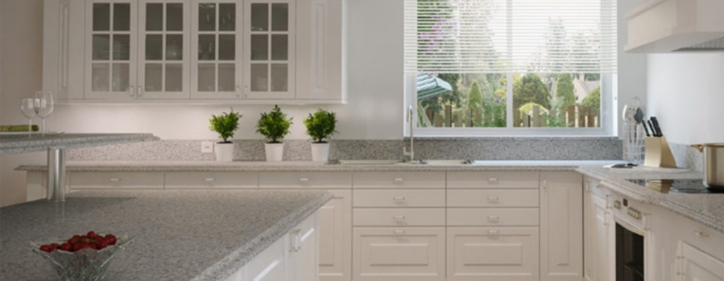 Caesarstone Atlantic Salt Quartz Kitchen Surfaces - Bluestone