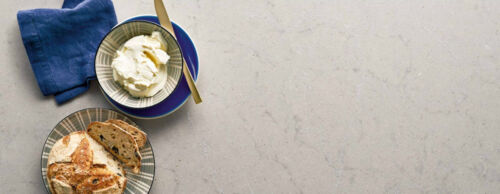 Caesarstone Georgian Bluffs Quartz Kitchen Surfaces - Bluestone