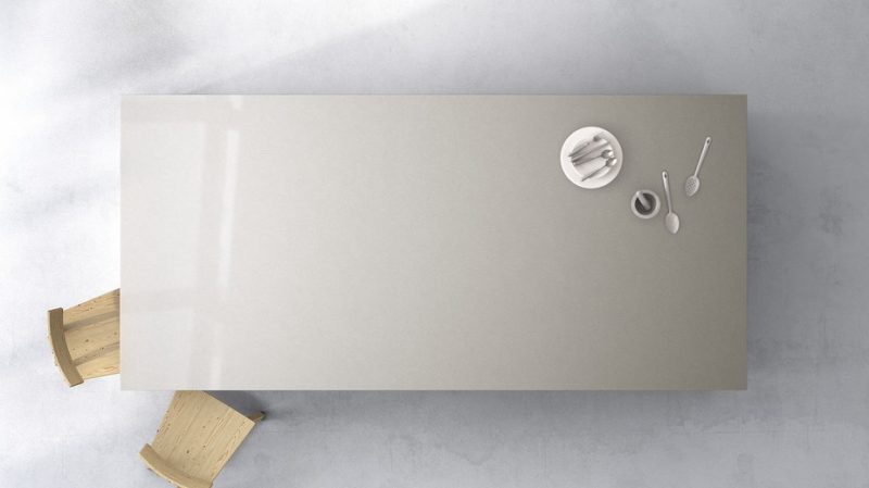 Caesarstone Misty Carrera Quartz Kitchen Surfaces - Bluestone