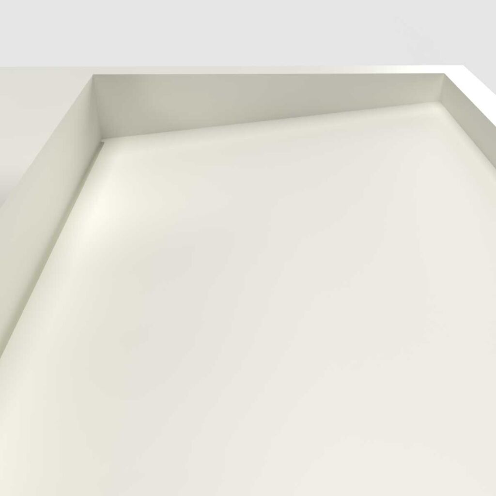 Floe Wash Trough Solid Surface - Bluestone