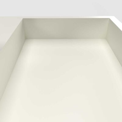 Font Wash Trough Solid Surface - Bluestone