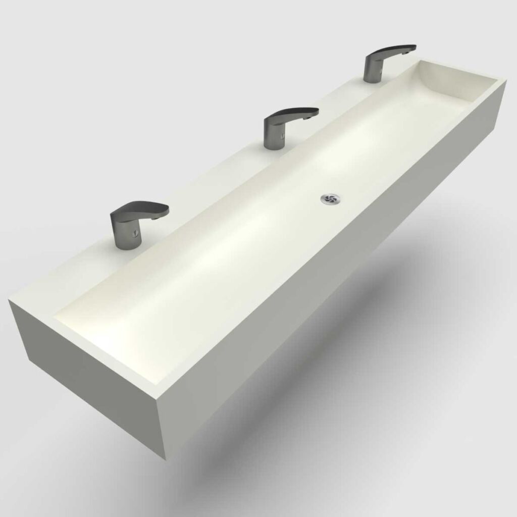 Spring Wash Trough Solid Surface - Bluestone