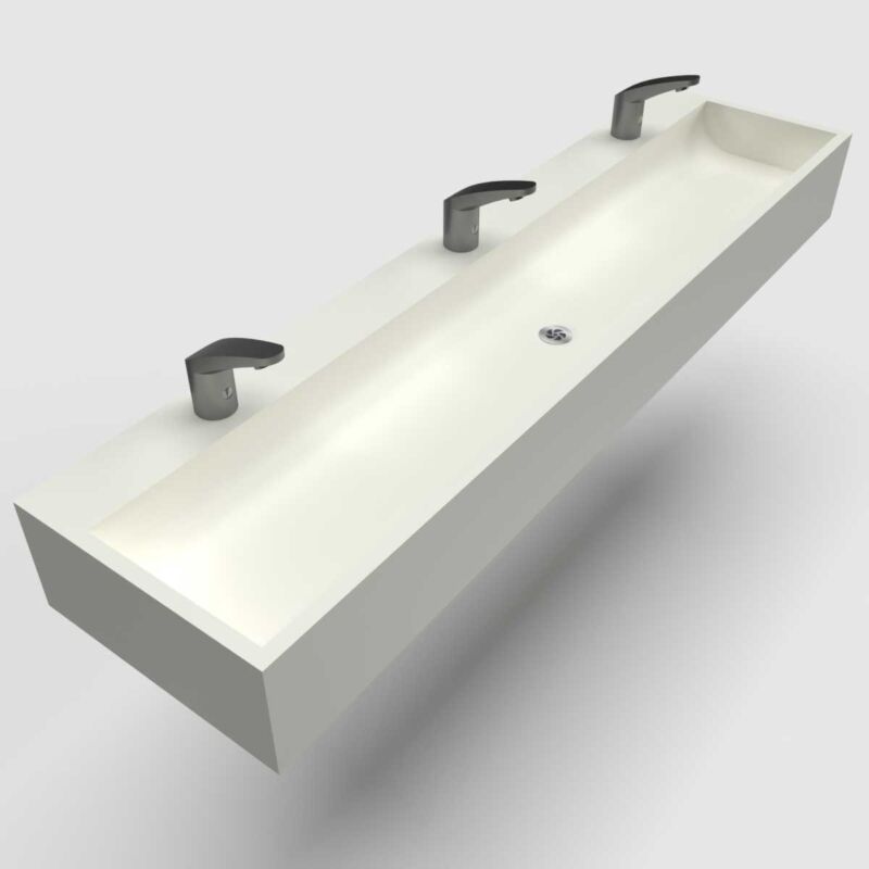 Spring Wash Trough Solid Surface - Bluestone